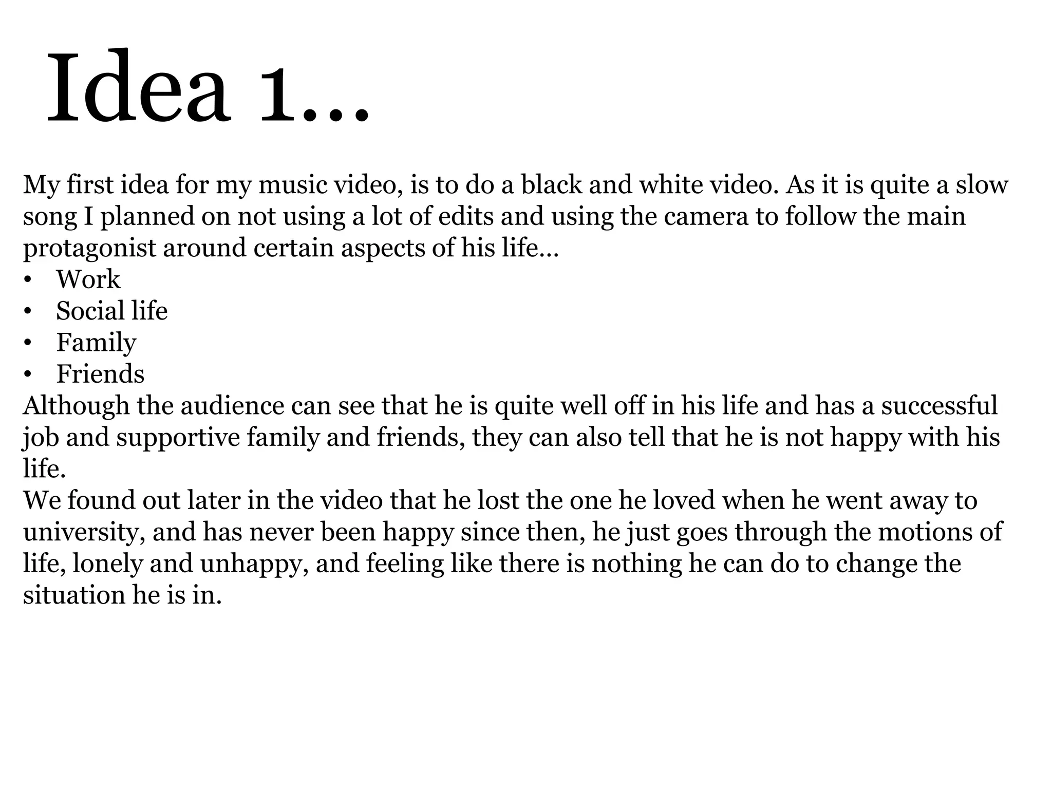 Initial Ideas | PPTX