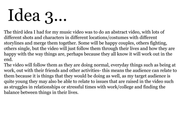 Initial Ideas | PPTX