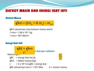INTI ATOM, STRUKTUR ATOM DAN RADIOAKTIVITASpptx | PPTX