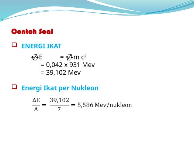 INTI ATOM, STRUKTUR ATOM DAN RADIOAKTIVITASpptx | PPTX