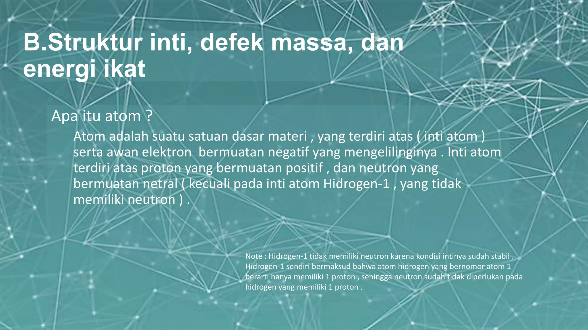 Presentasi Inti Atom dan Radioaktivitas SMA kelas 12 | PPTX