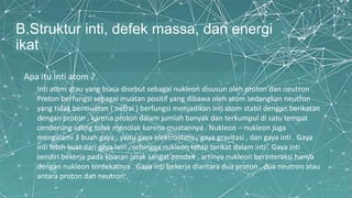 Presentasi Inti Atom dan Radioaktivitas SMA kelas 12 | PPTX