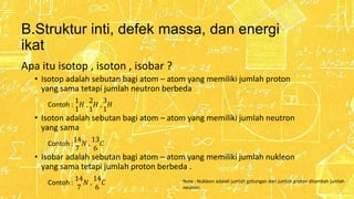Presentasi Inti Atom dan Radioaktivitas SMA kelas 12 | PPTX