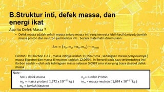 Presentasi Inti Atom dan Radioaktivitas SMA kelas 12 | PPTX