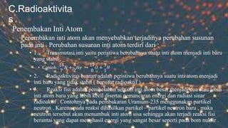 Presentasi Inti Atom dan Radioaktivitas SMA kelas 12 | PPTX
