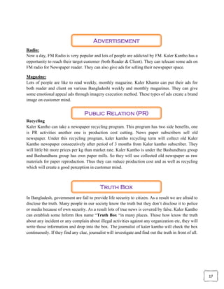 Integrated Marketing Communication for Daily Kaler Kantho | PDF