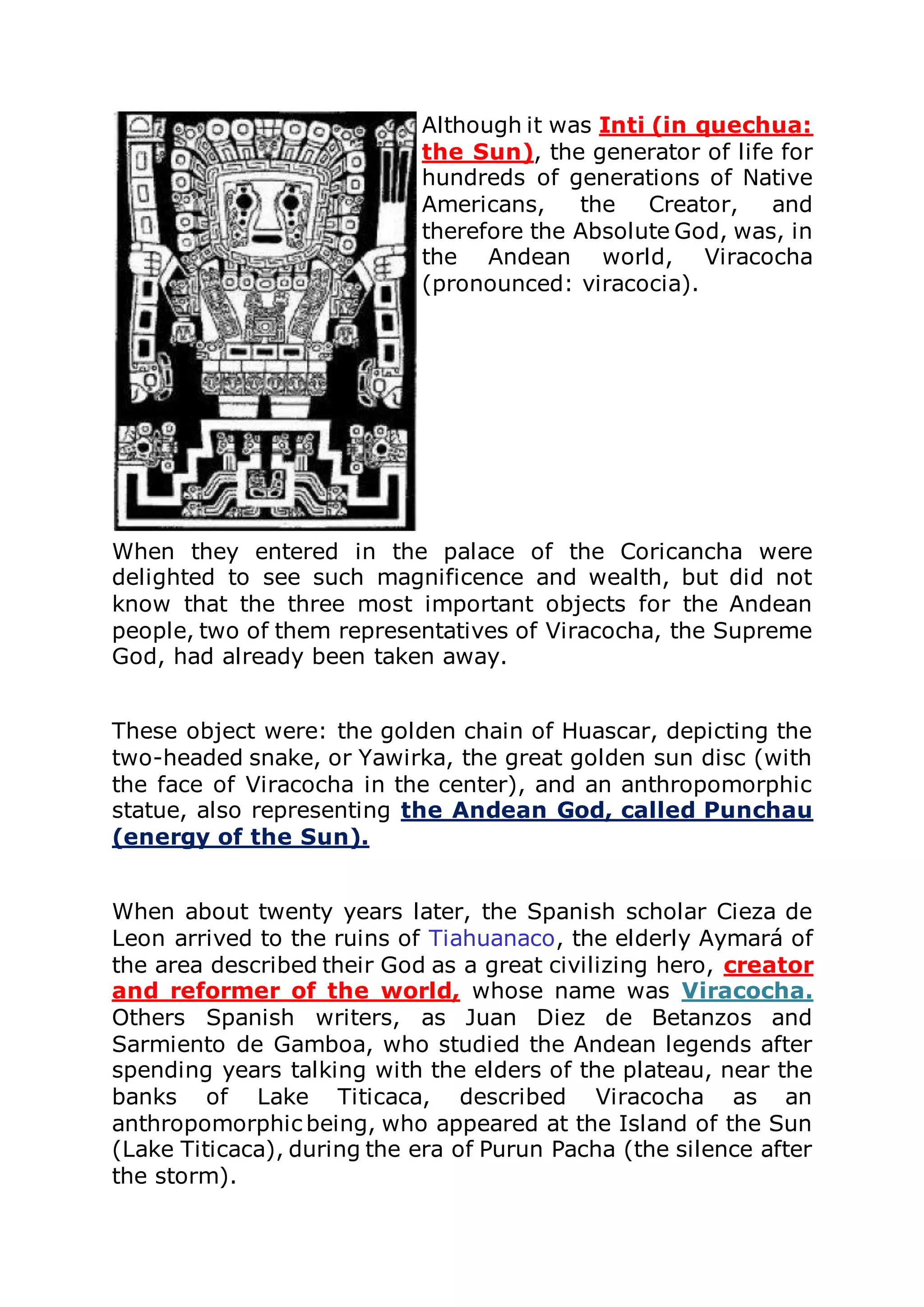 Inti (in quechua the sun) | DOCX