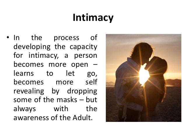 Intimacy - Transactional Analysis