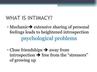 Intimacy Class | PPT