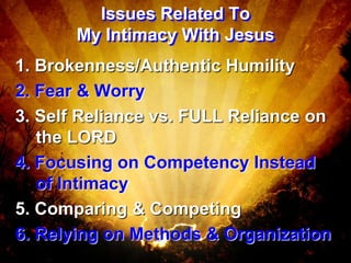 Intimacy With Jesus, Part 1 | PPTX