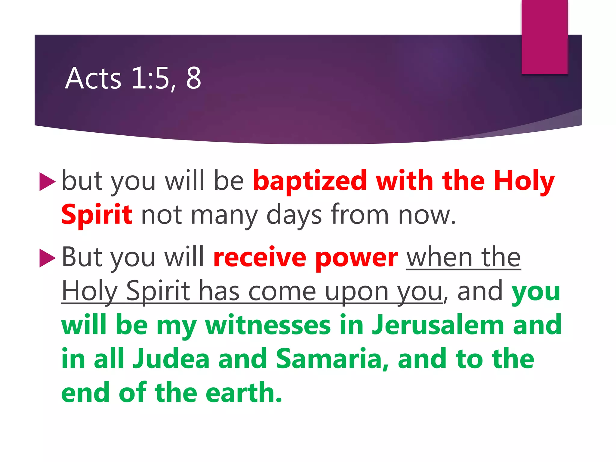 Intimacy with the Holy Spirit: Holiness and Power | PPTX