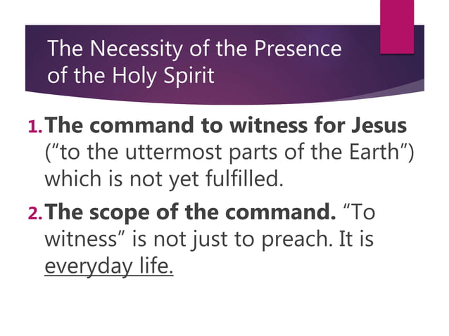 Intimacy with the Holy Spirit: Holiness and Power | PPTX | Christianity ...