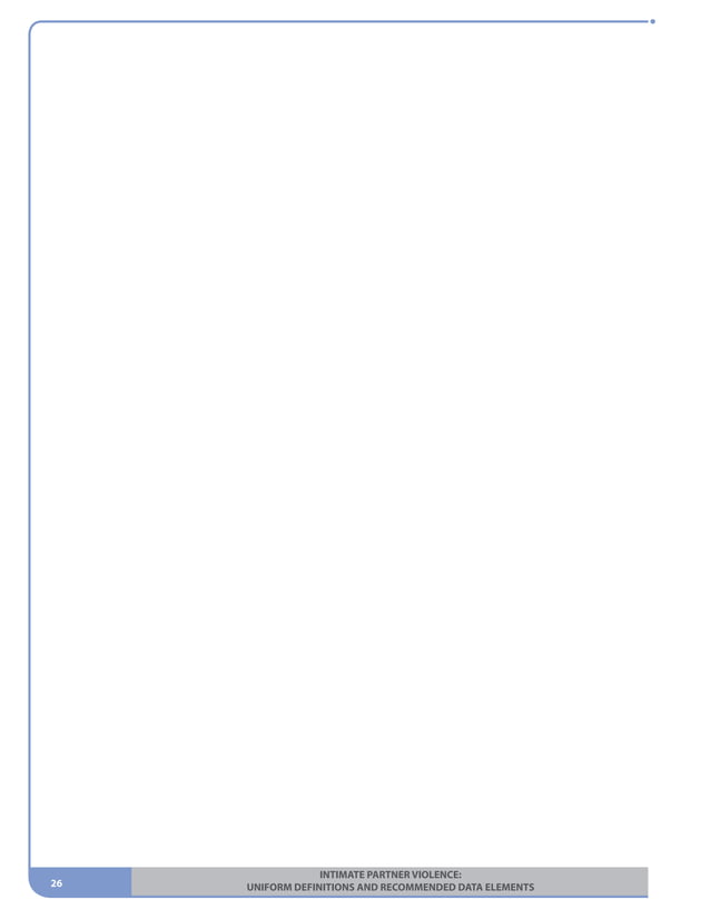 INTIMATE PARTNER VIOLENCE SURVEILLANCE UNIFORM DEFINITIONS AND ...