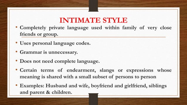 Communicative Style (Intimate style) | PPTX | Dating | Family and ...