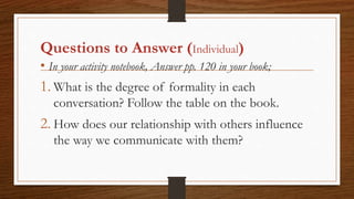 Communicative - Intimate style | PPTX