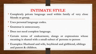 Communicative - Intimate style | PPTX