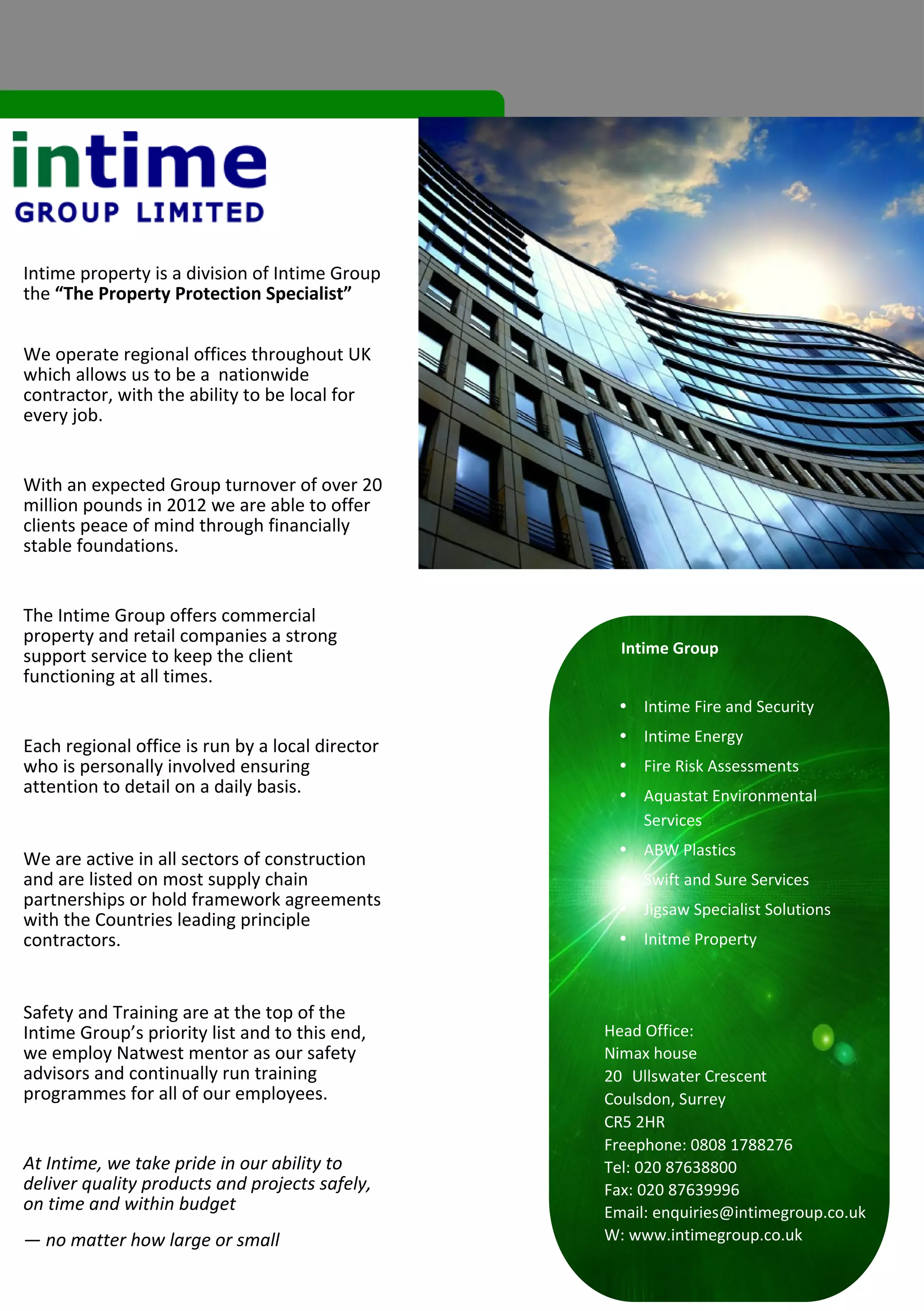 Intime Property Brochure | PDF