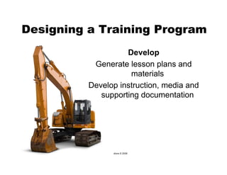 Int In House Service Excel Training Design A Program | PDF