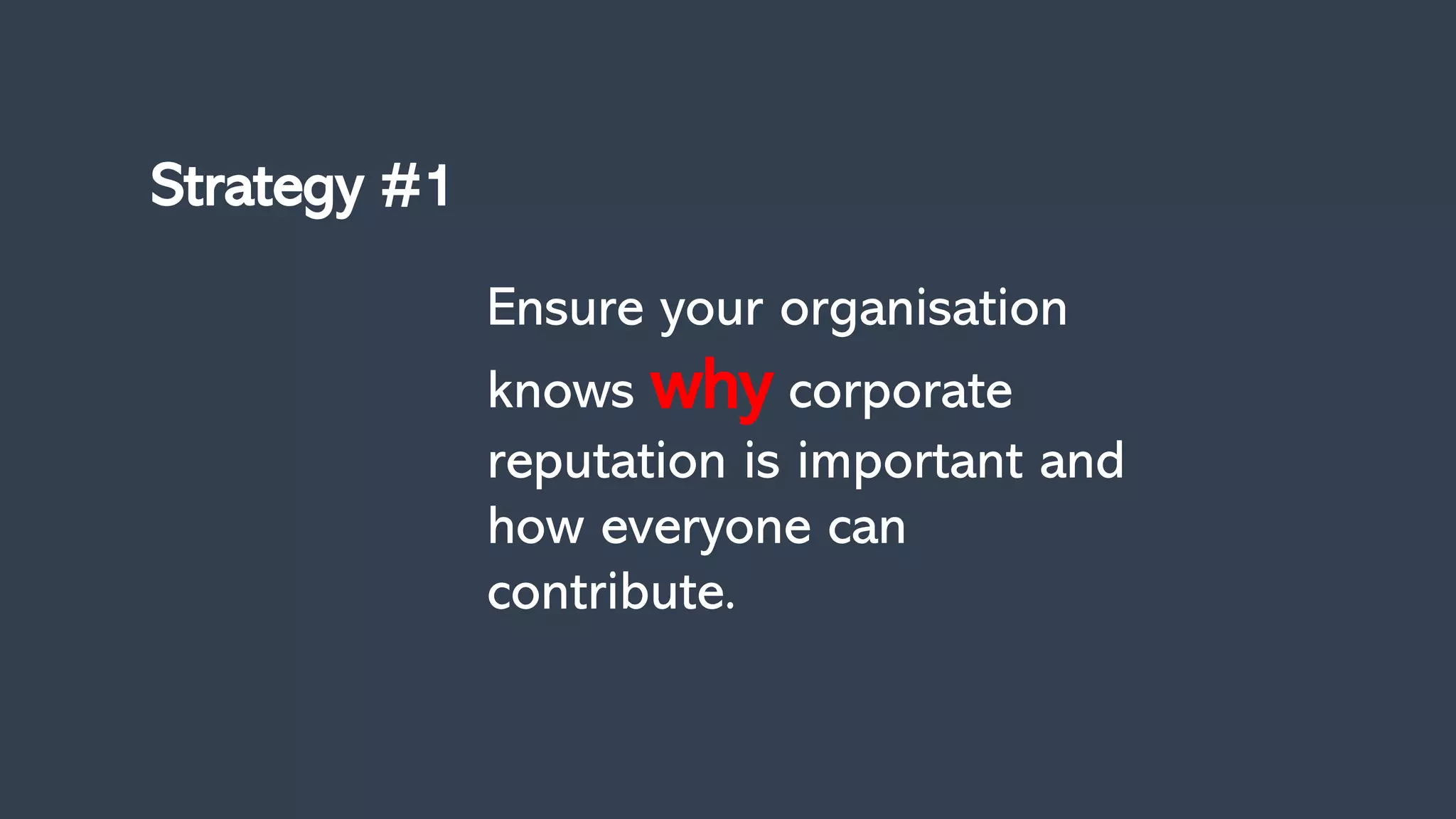 How To Build & Maintain Corporate Reputation | PDF