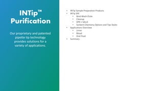 INTip solid phase extraction | PPT