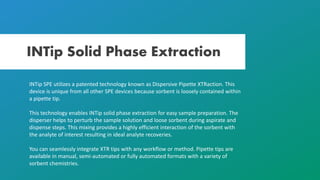 INTip solid phase extraction | PPT