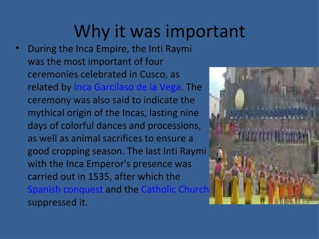 Inti Raymi Festival Javier Prado | PPT