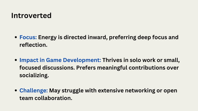 INTJ Game Developers - 16 Personalities Workshop | PPT