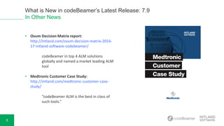 What is new in codeBeamer 7.9 | PPT