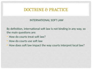 International Law in the Courts of Asia Presentation | PPTX