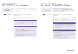 INTLCO ISO Standards Training Brochure 2018 | PDF
