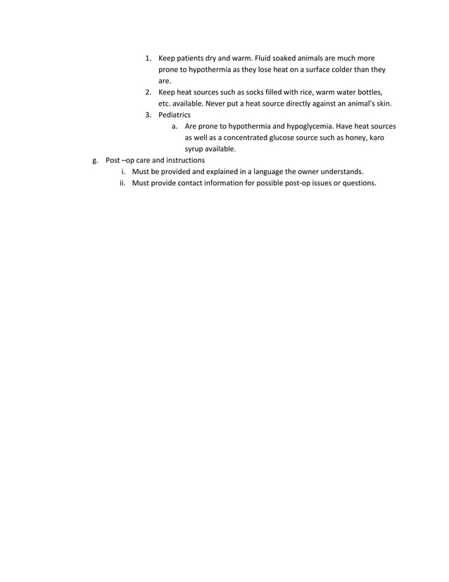 Intl Field Spay & Neuter Guidelines | PDF