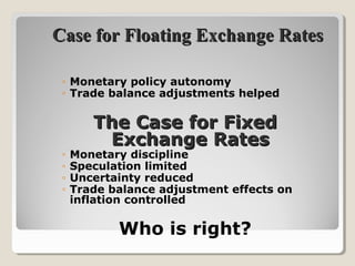 Intl monetary system ch. 10 | PPT