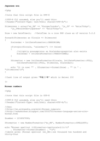 "Internationalisation with PHP and Intl" source code | PDF