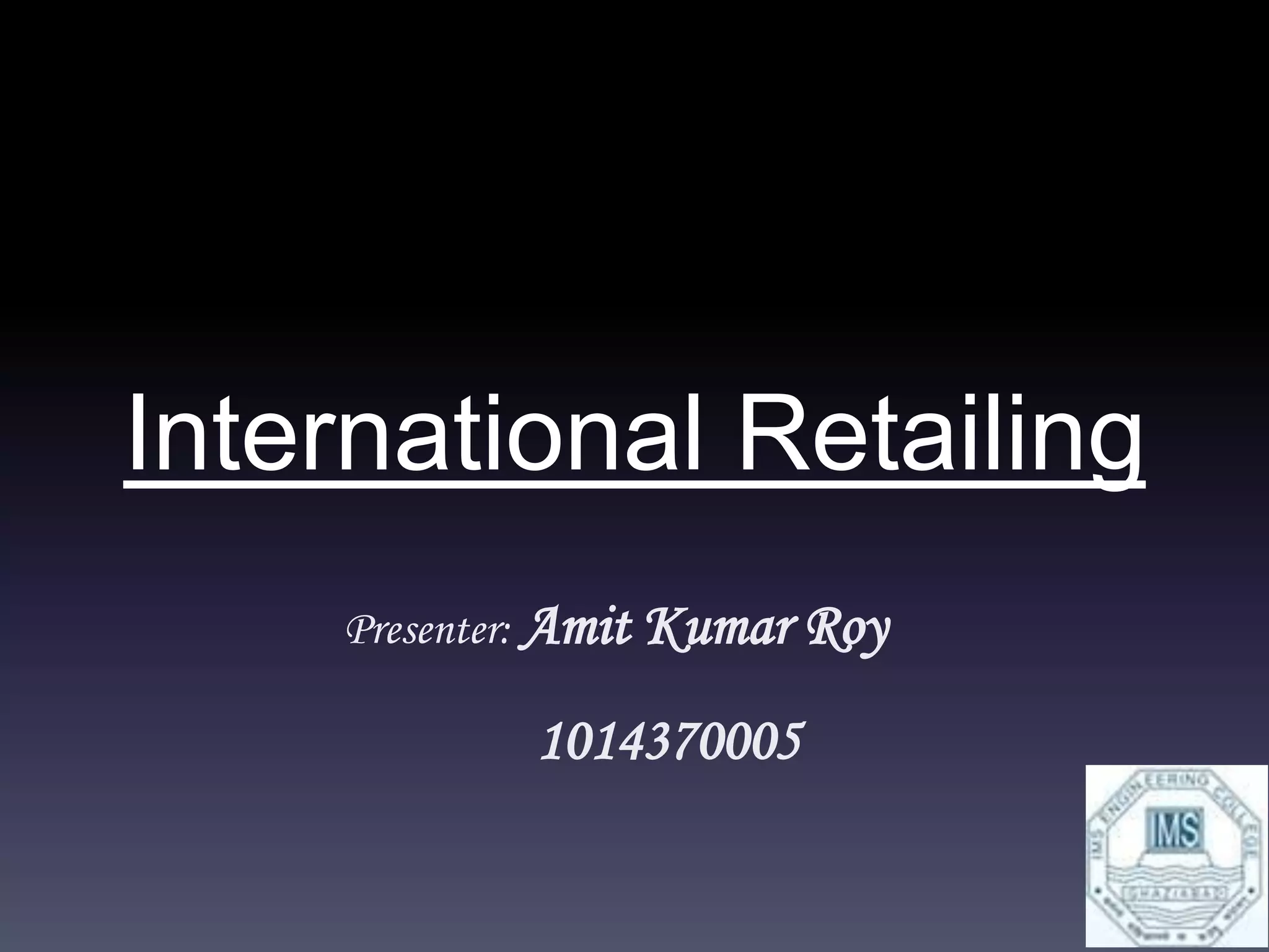 International retailng | PPTX