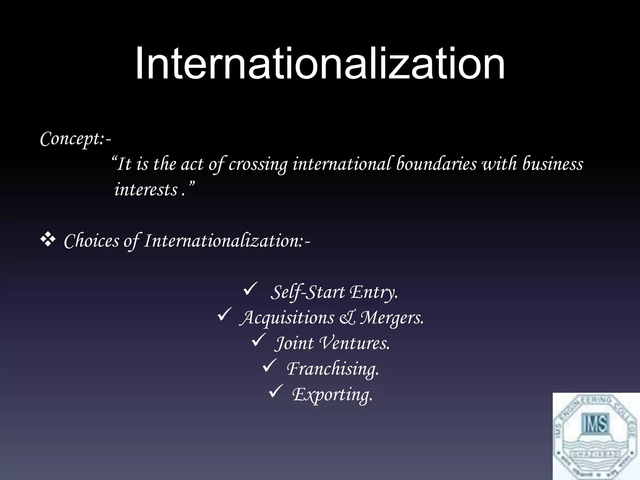 International retailng | PPTX