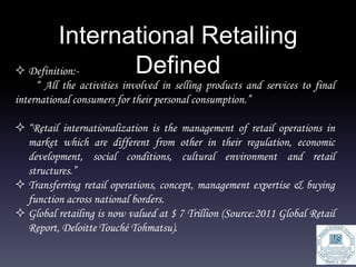 International retailng | PPTX