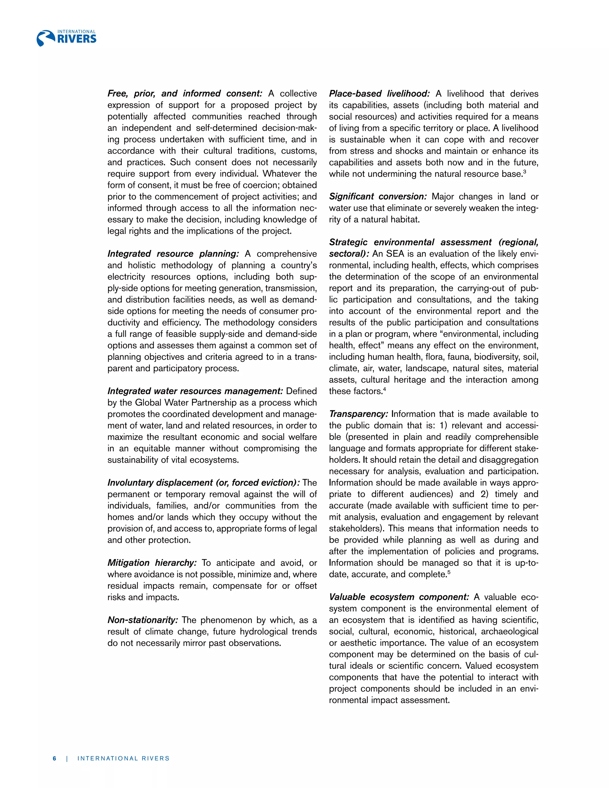 Dam Standards: A Rights-Based Approach | PDF