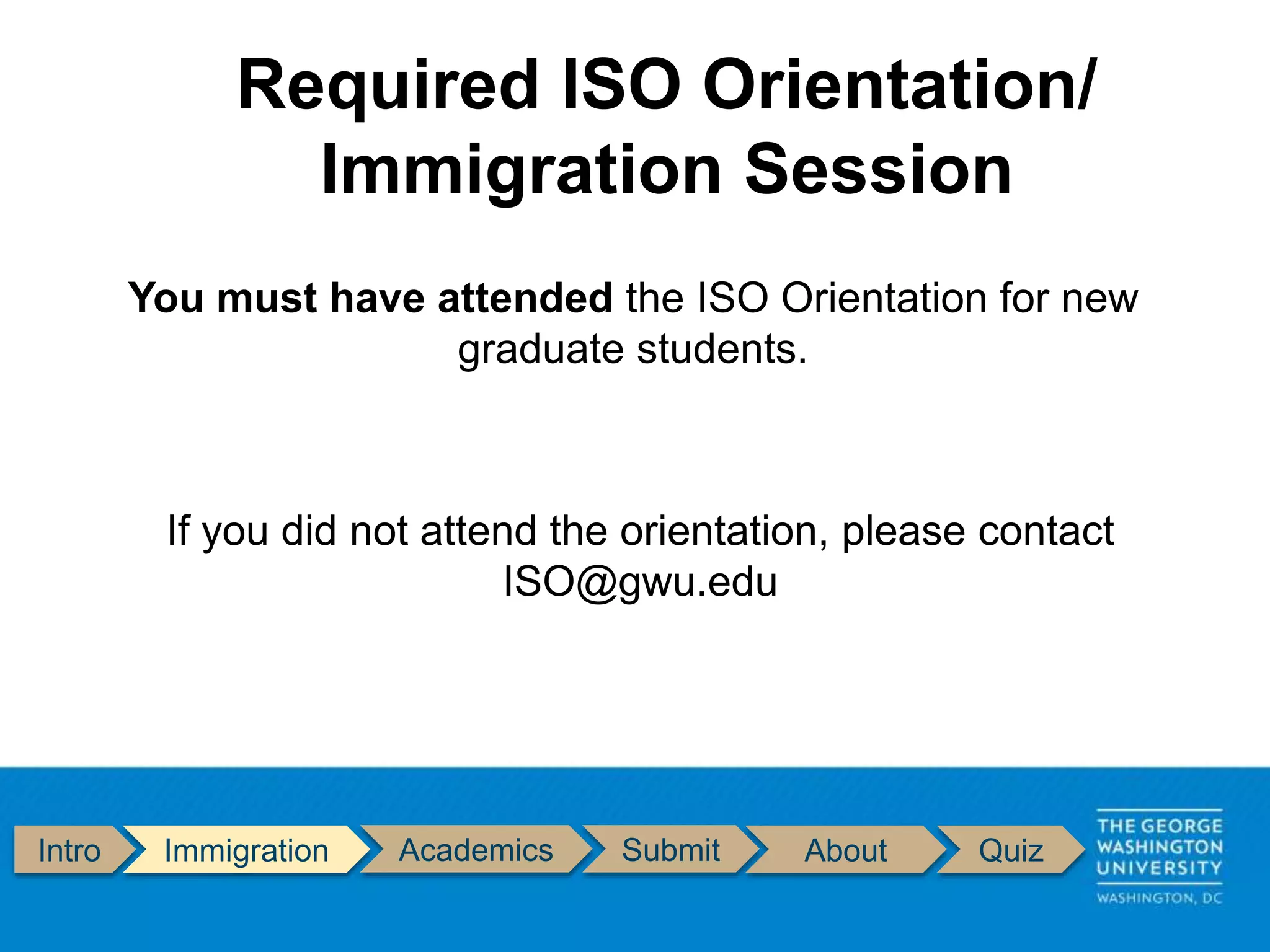 GW SEAS International Student Orientation | PPTX | Undergraduate ...
