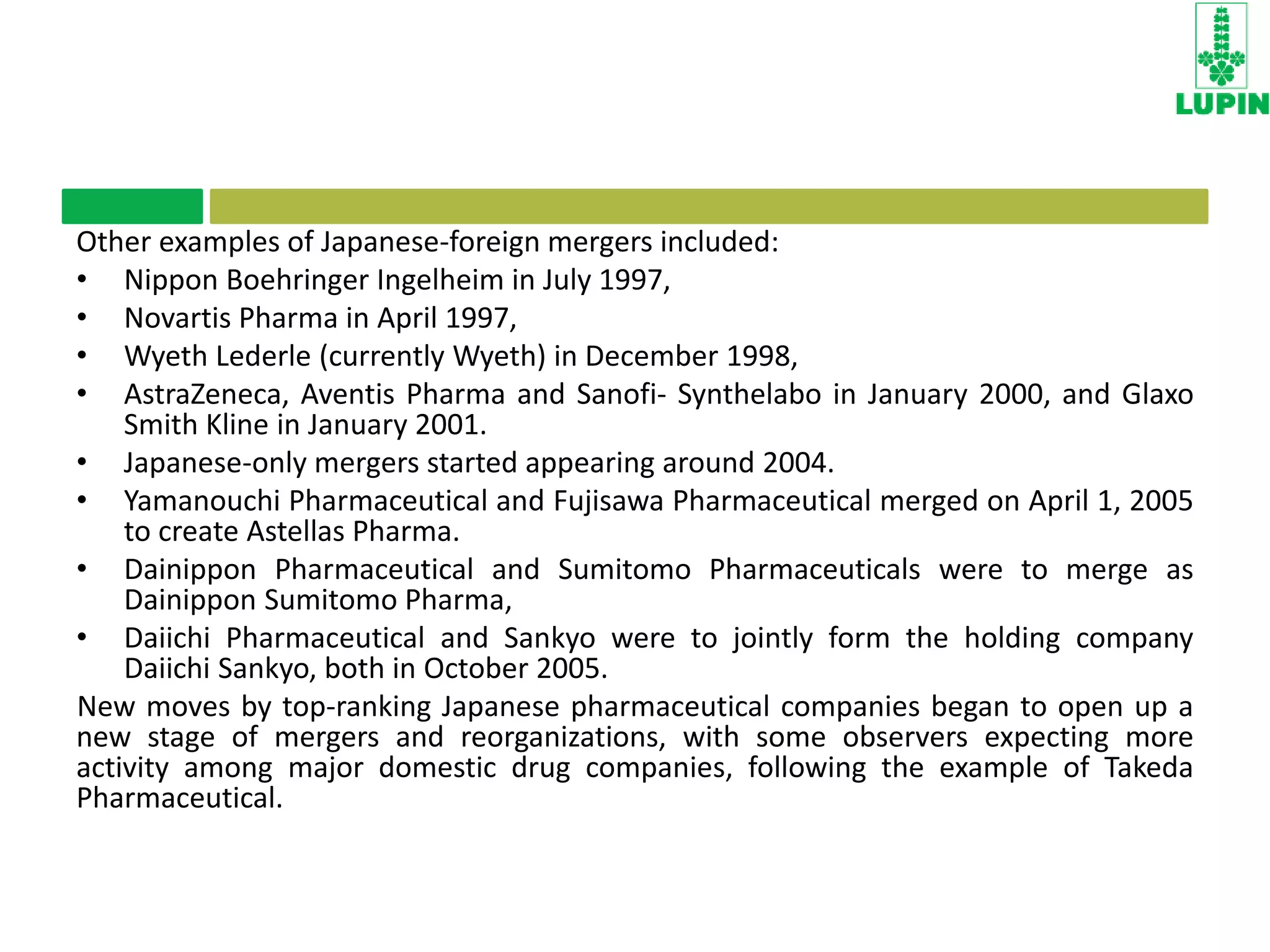 Lupin In Japan- International Marketing | PPTX