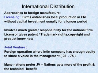 International Marketing Distribution-By Akshay Samant | PPT