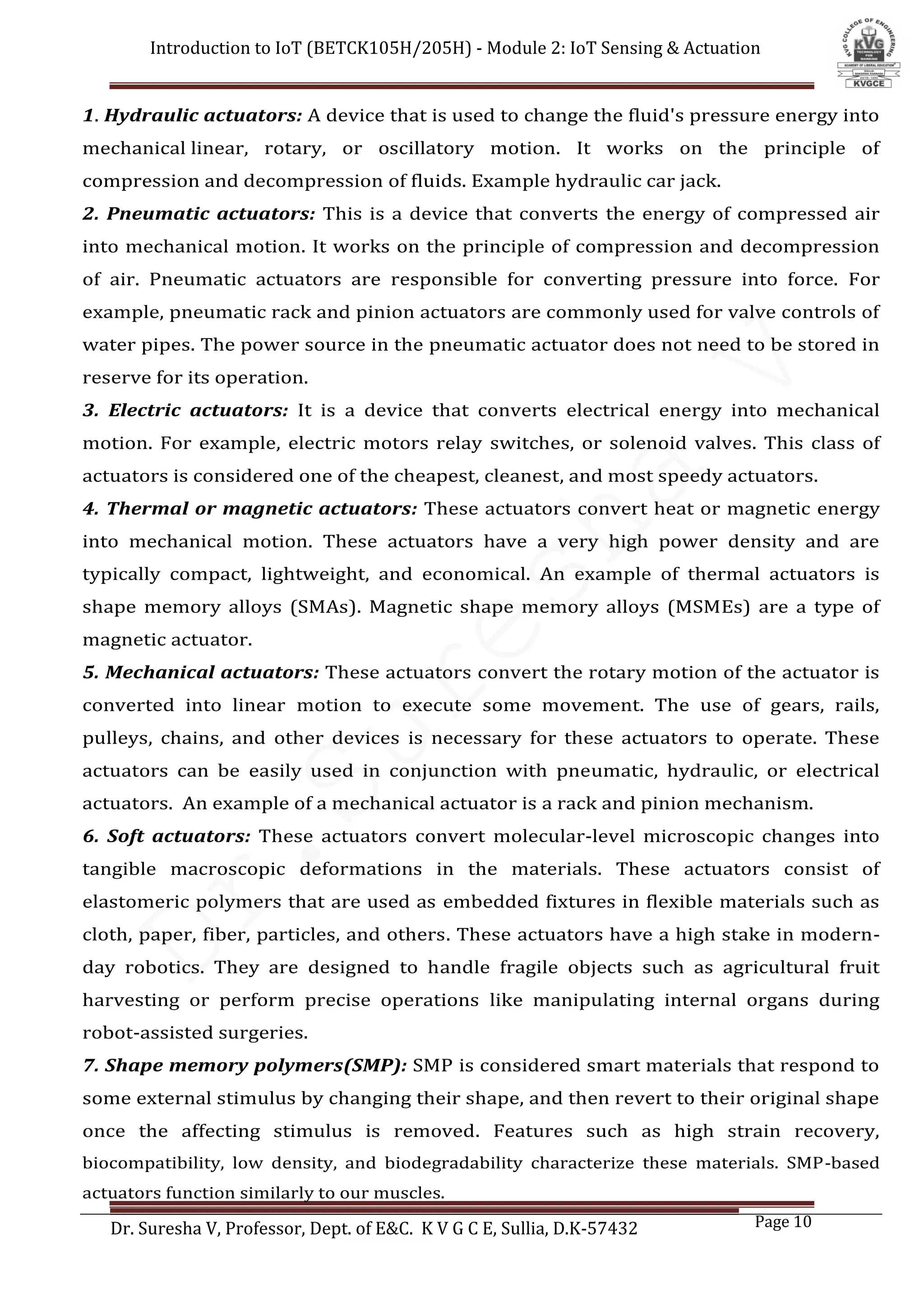 Into.IoT- Module 2 by Dr.Suresha V, KVGCE | PDF