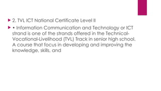 grade 11 introduction to TVL/ICT/CSS ppt | PPTX