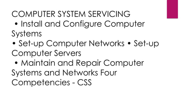 grade 11 introduction to TVL/ICT/CSS ppt | PPTX