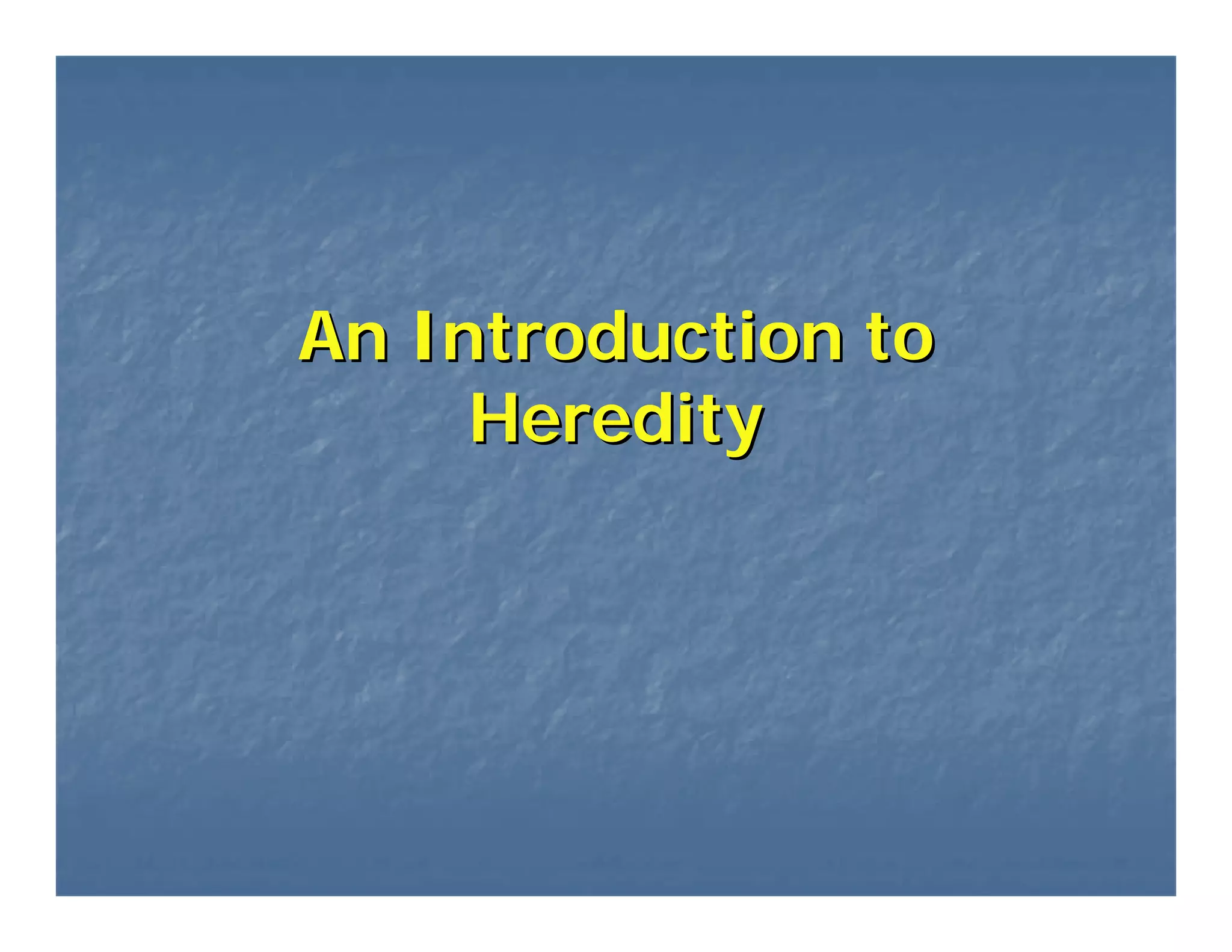 Introducing Heredity | PDF