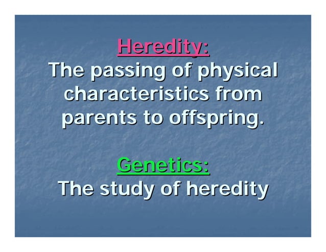 Introducing Heredity | PDF
