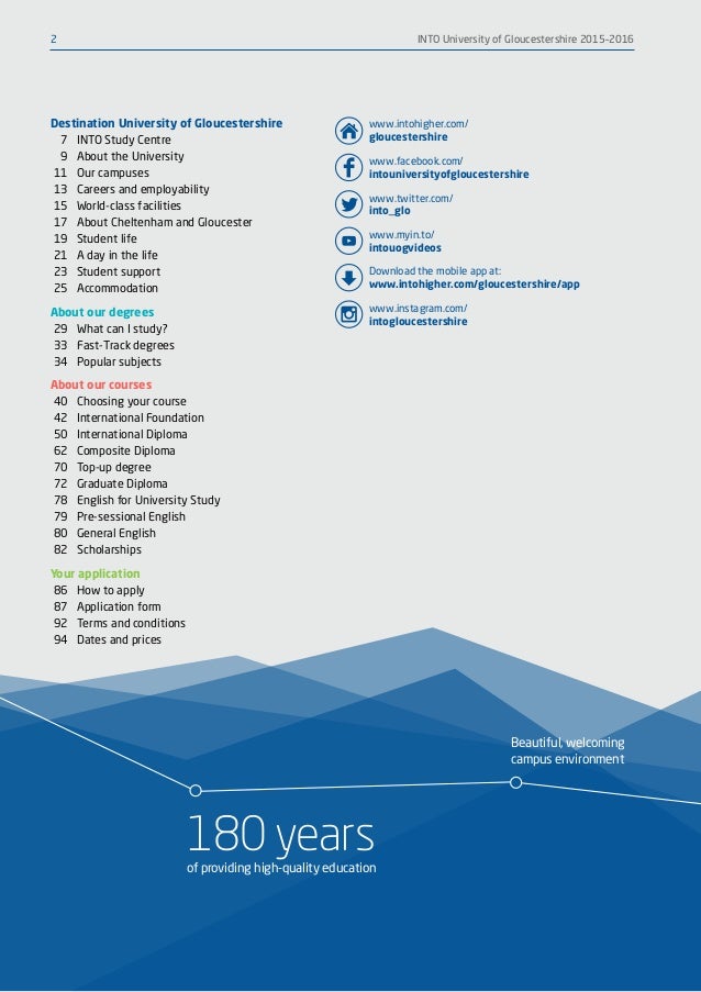 University of gloucestershireInto uog-brochure-2015-16-v2 | PDF | Undergraduate Education ...