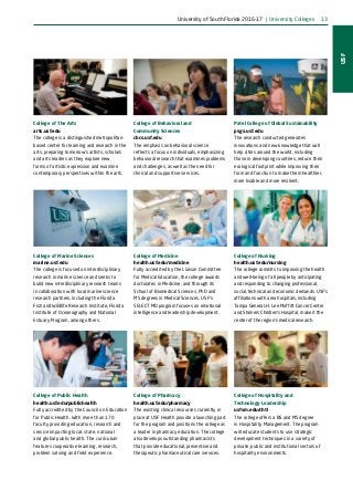 University of South Florida brochure-2016-17 | PDF