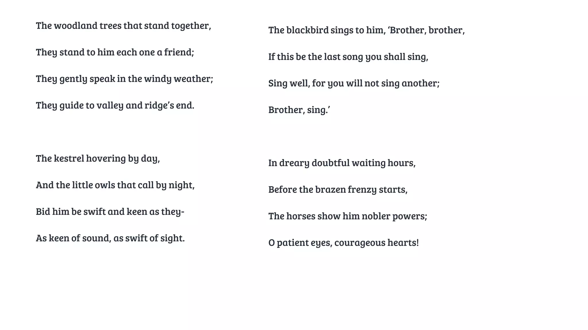 “Into battle” by julian grenfell | PPTX