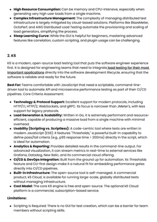 Comprehensive Guide to Performance Testing Tools and Services | PDF