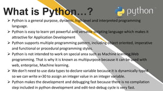 Why Python in required in Civil Engineering | PPTX